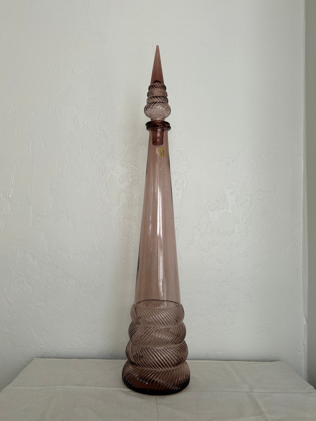 Tall Italian Genie Bottle Decanter - Etsy