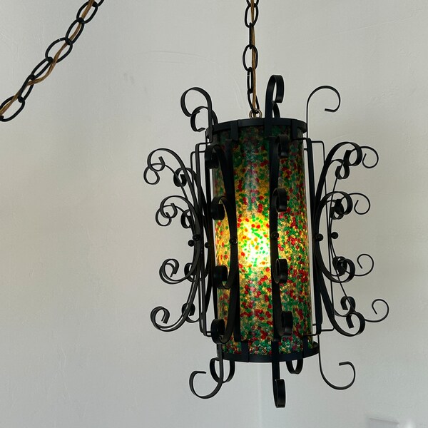 Vintage Swag Lamp - Etsy
