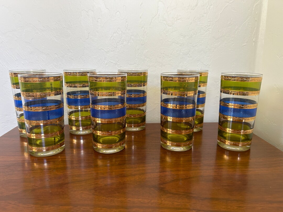 Culver Rondo Highball Glasses (8) - Etsy