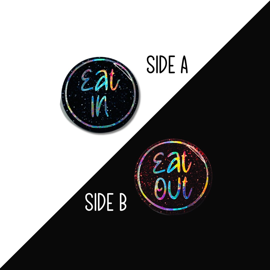 Eat In/eat Out, Decision Coin, Custom Flip Coin, Personalized Decision ...