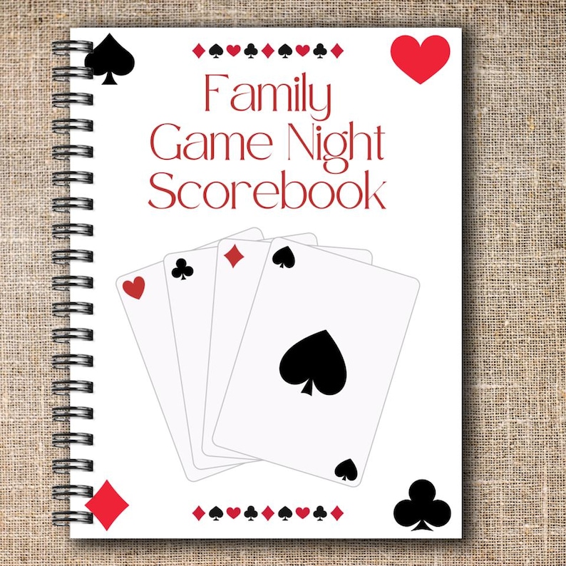 Game Score Tracker, Family Game Night, Board Game Book, Card Playing ...