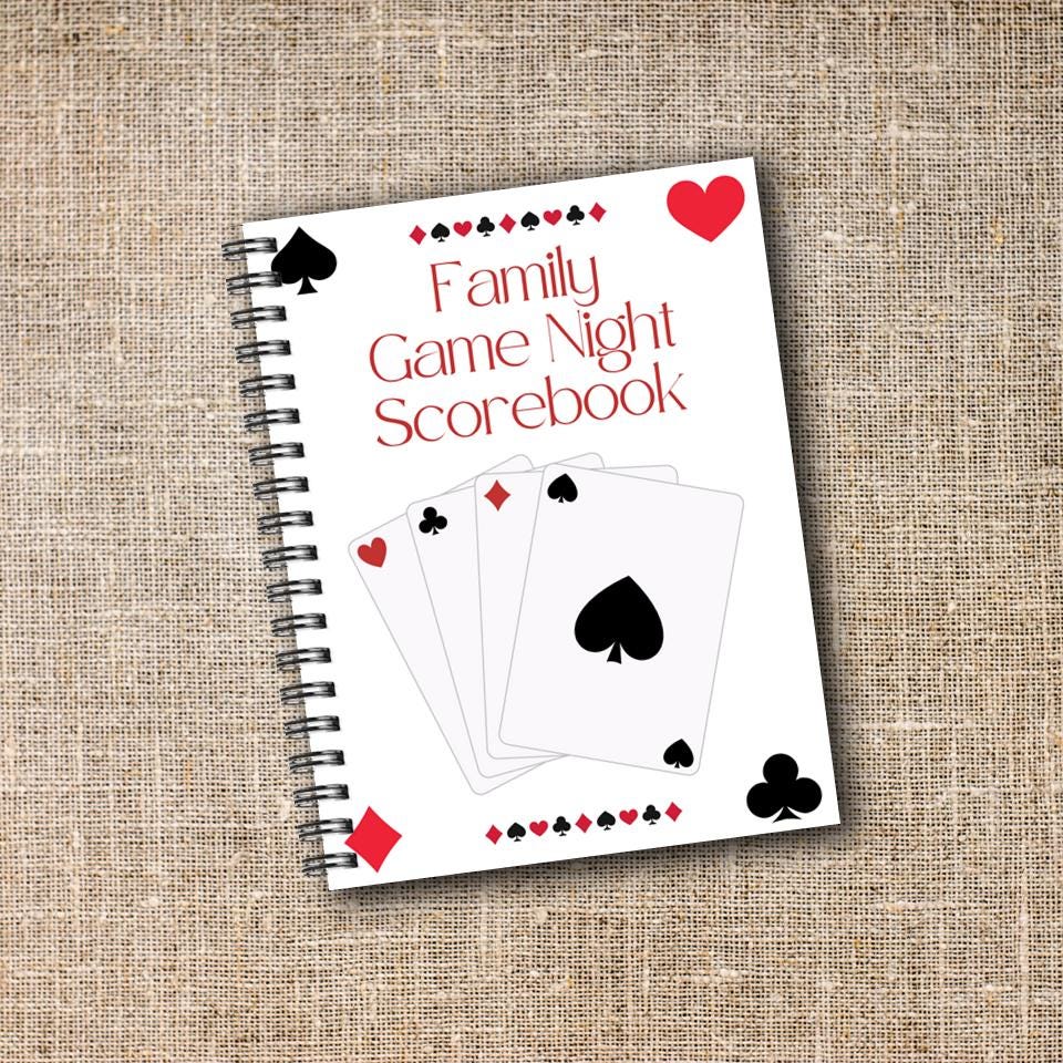 Game Score Tracker, Family Game Night, Board Game Book, Card Playing ...