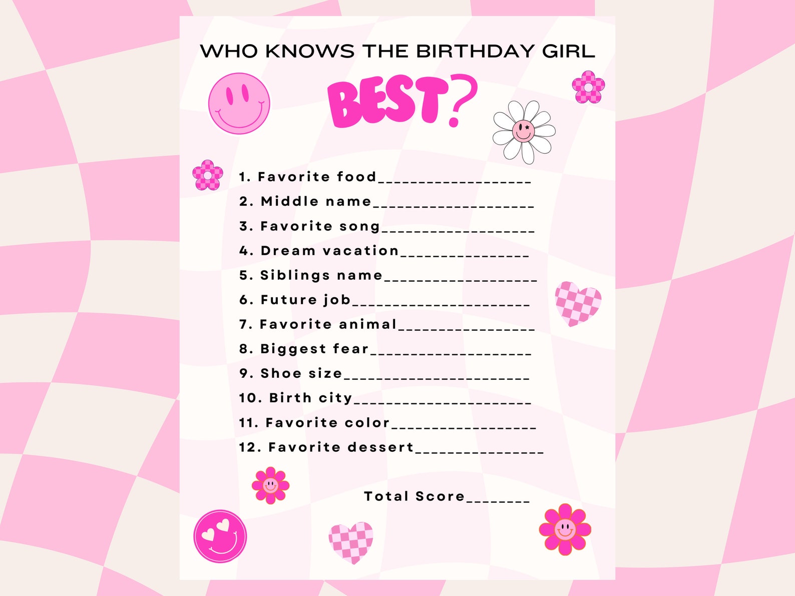 Preppy Game | Who Knows the Birthday Girl Best? | Girls Birthday Party ...