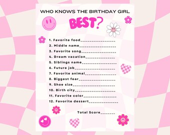 Who Knows the Birthday Girl Best? | Would She Rather | Girls Party ...