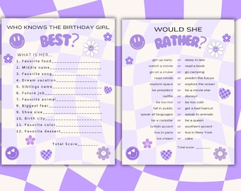 Preppy Games | Who Knows the Birthday Girl Best? | Would She Rather ...