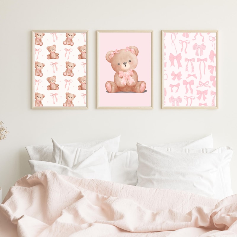 Teddy Bear Bow Picture - Etsy