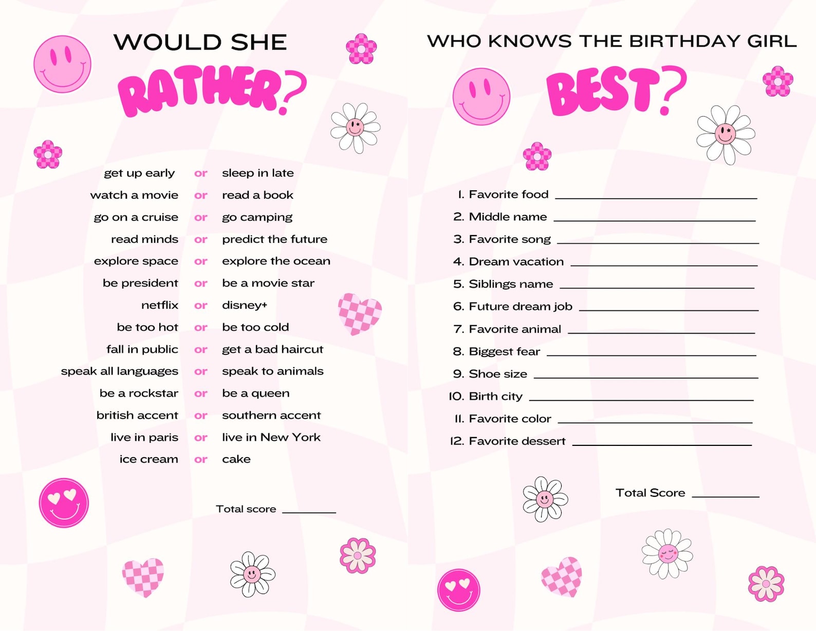Preppy Games | Who Knows the Birthday Girl Best? | Would She Rather ...