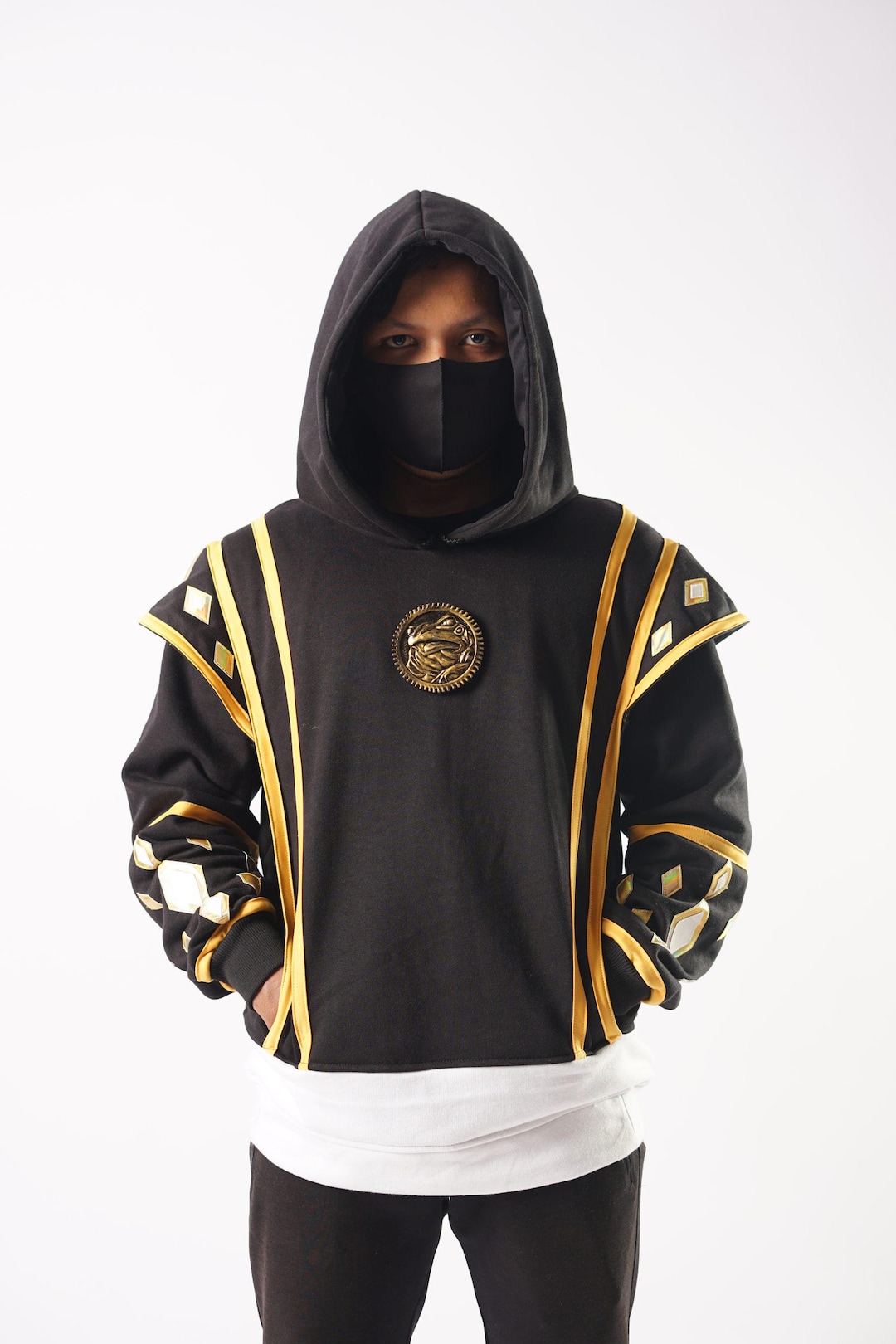 Black Ninjetti Hoodie Power Rangers - Limited Collector’s Drop for True ...