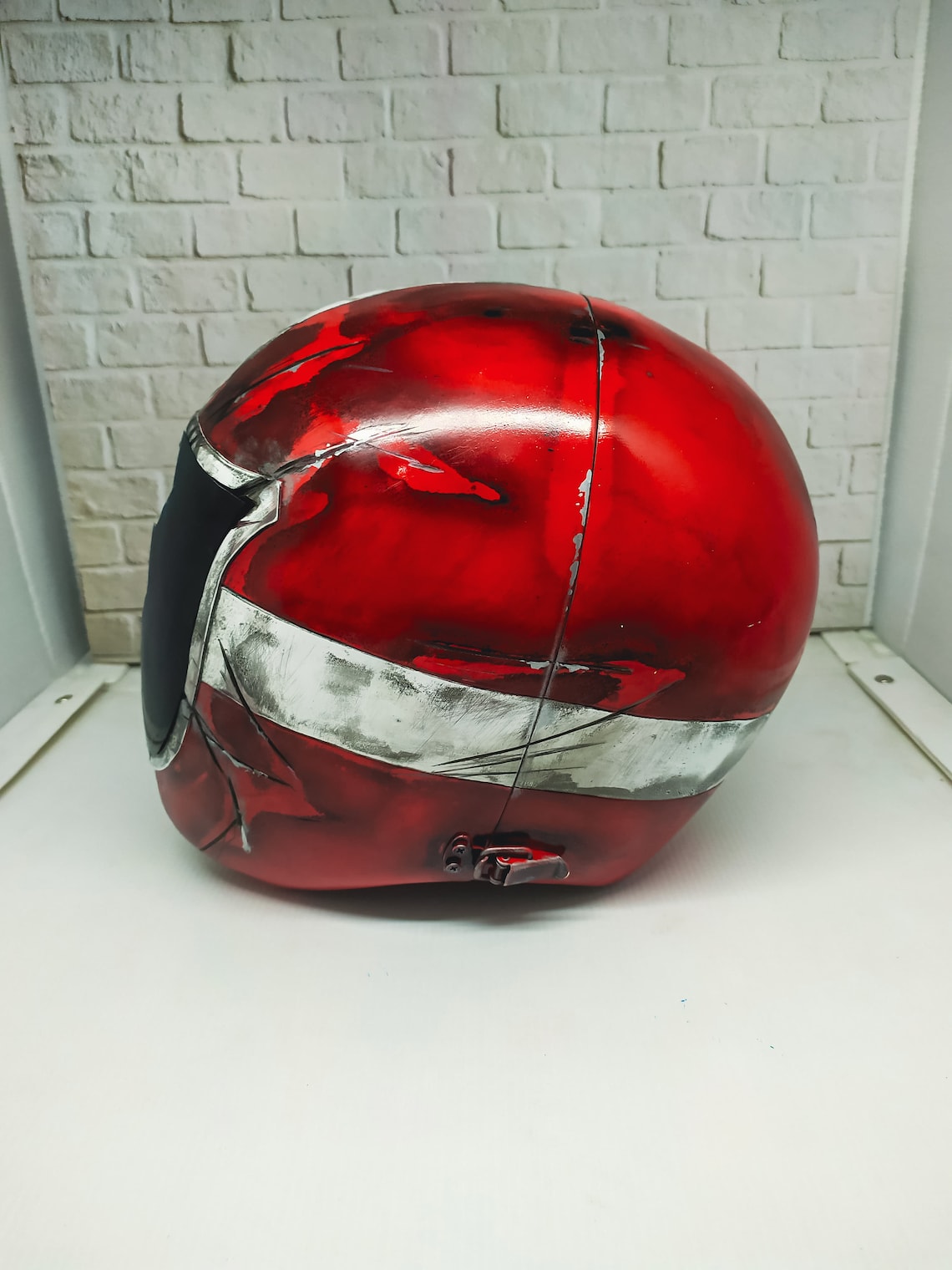 Red Lightspeed Rescue Power Ranger Helmet BATTLE DAMAGED VERSION - Etsy