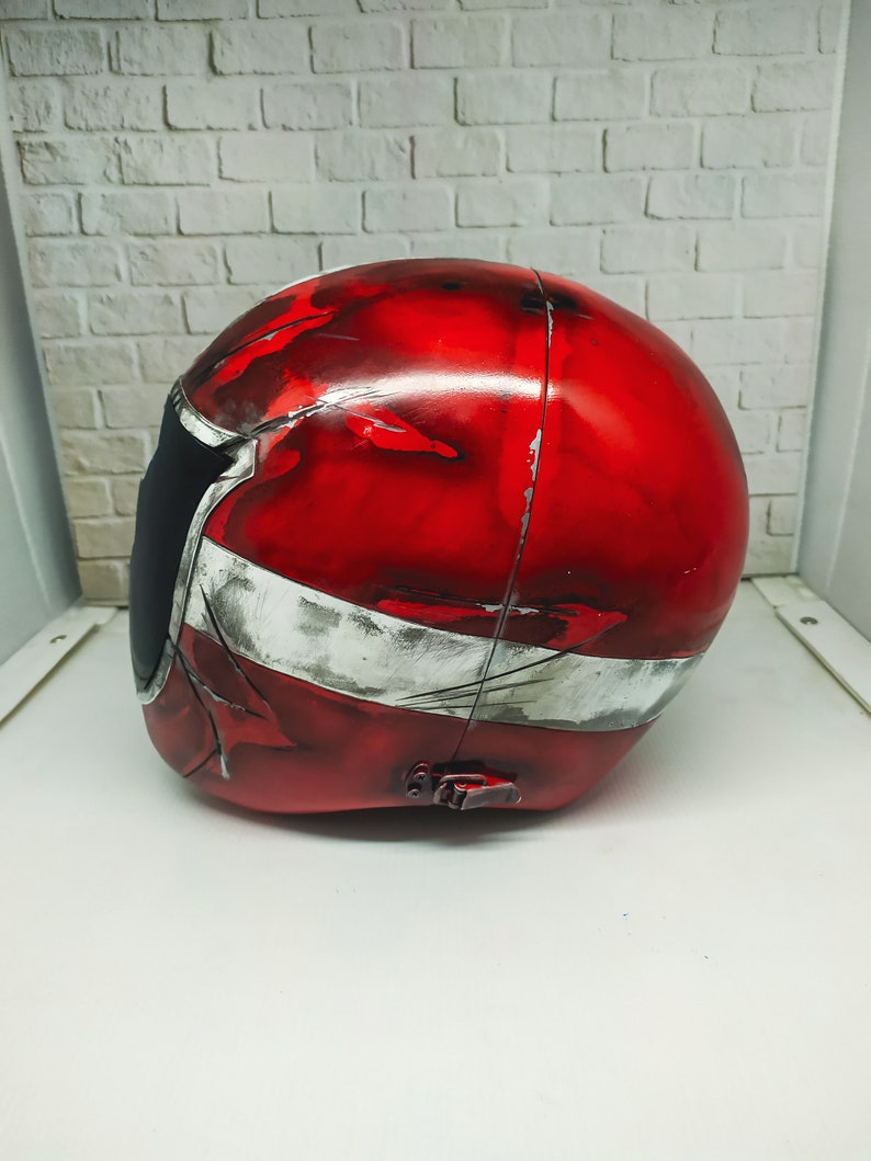 Red Lightspeed Rescue Power Ranger Helmet BATTLE DAMAGED VERSION - Etsy