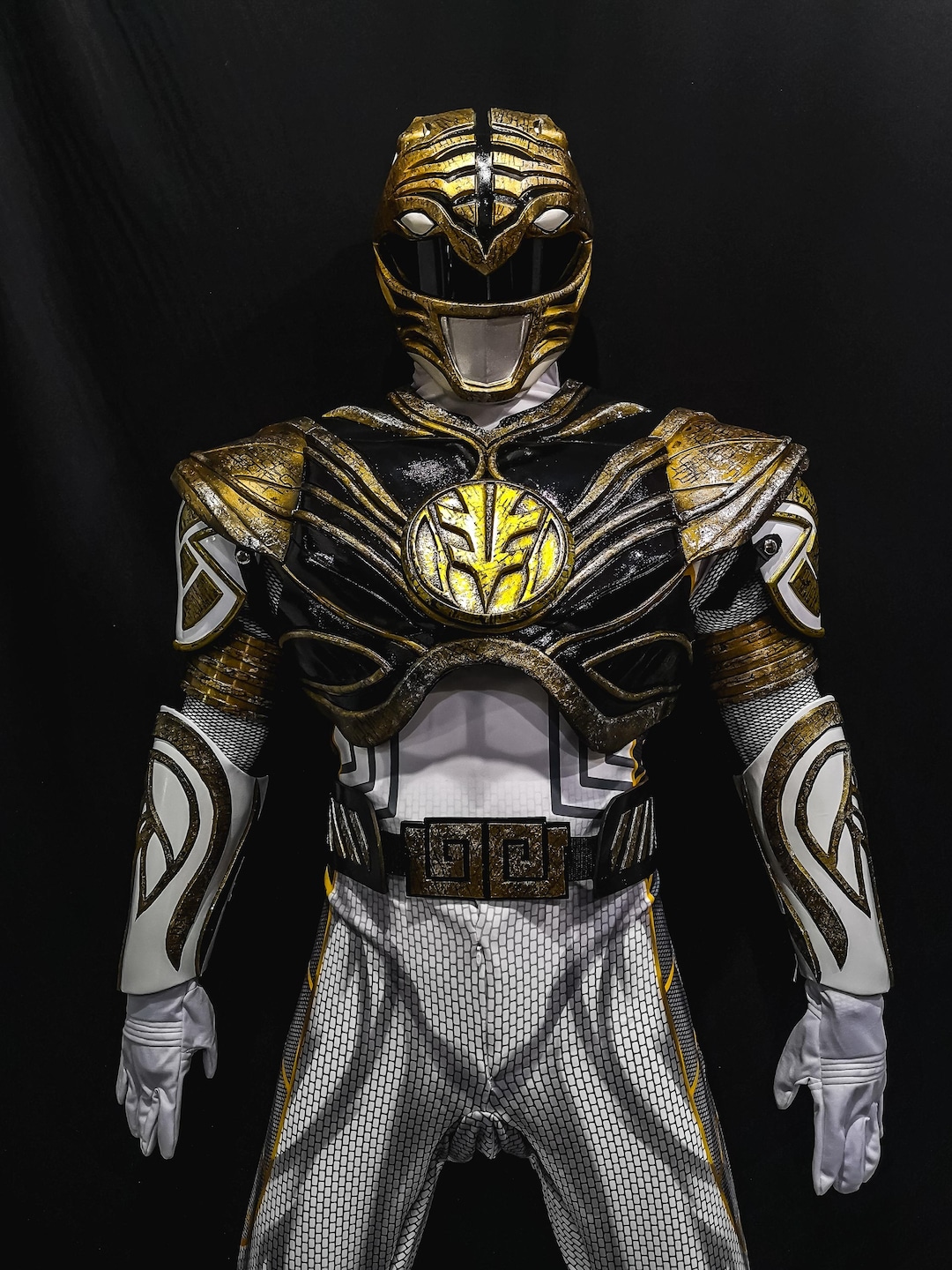 CUSTOM 4 - White Tiger Power Rangers Costume Custom Size & Design for ...