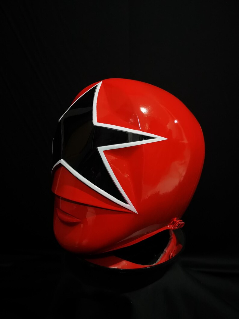 Red Zeo Power Ranger Helmet Only [CUSTOM SIZE] for Cosplay Tokusatsu - Etsy