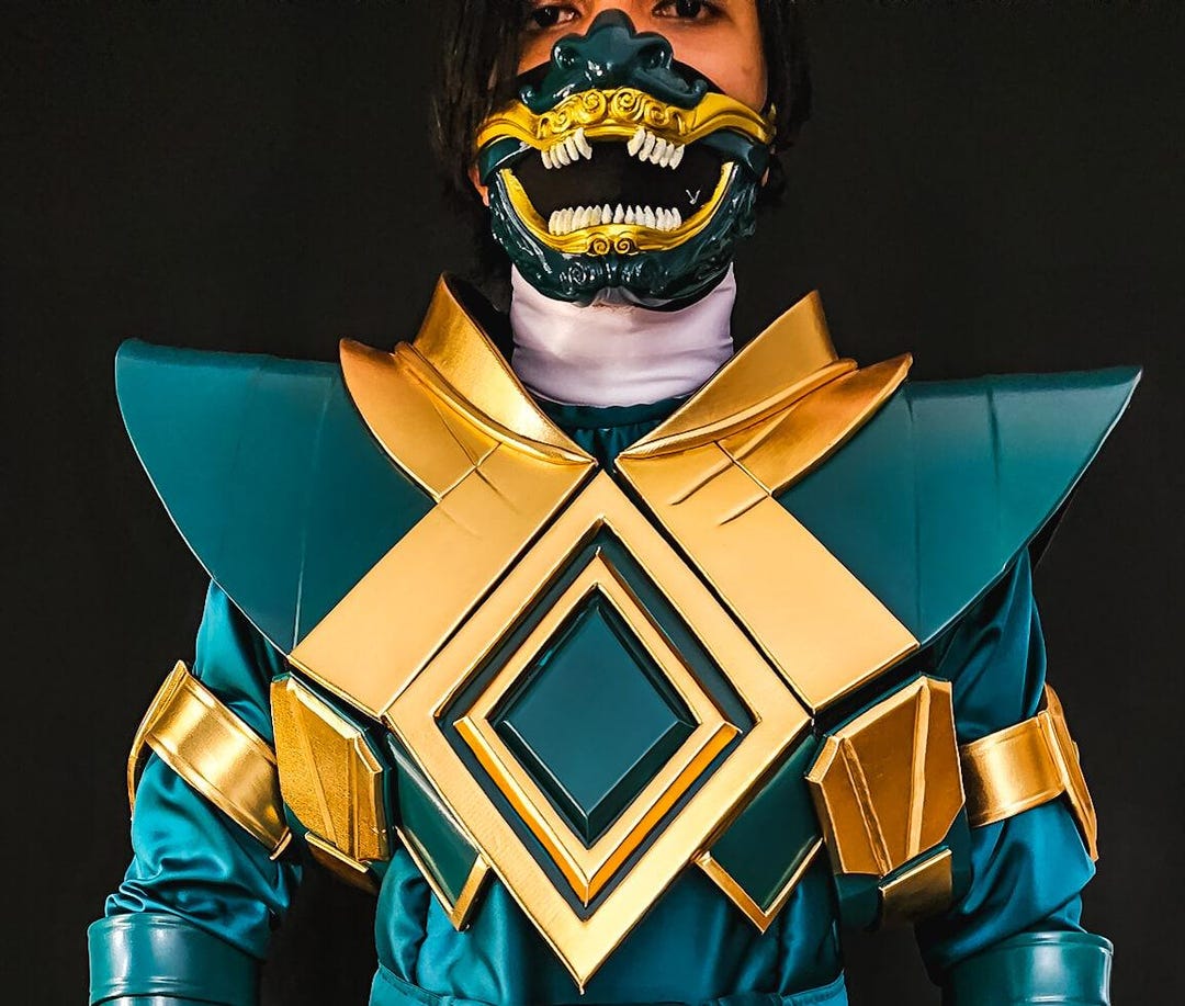 Dragon Ranger Oni Costume Custom FULL SET Wearable Suit With Mask for ...