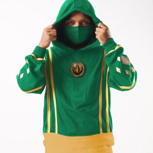 Green Ninjetti Hoodie Power Rangers – Limited Custom Drop for Cosplay ...