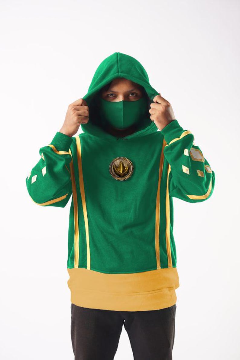 Green Ninjetti Hoodie Power Rangers – Limited Custom Drop for Cosplay ...