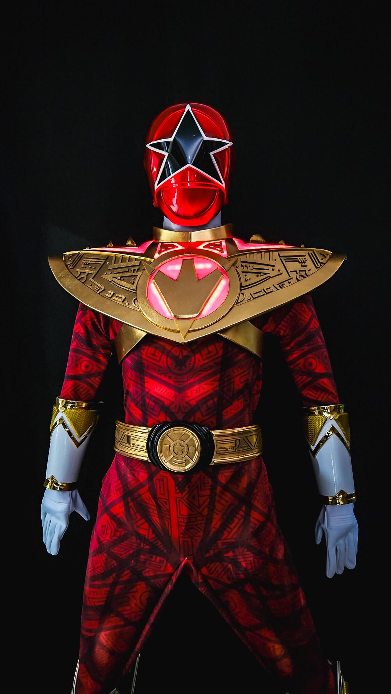 Red Zeo Power Rangers Costume Custom for Cosplay - Etsy