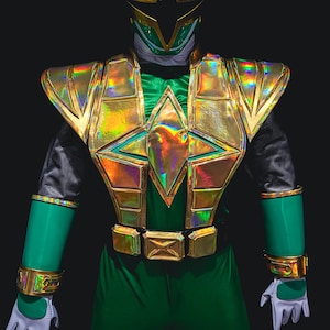Green Samurai Ranger Ninja Storm Power Ranger Full Body Set Costume - Etsy