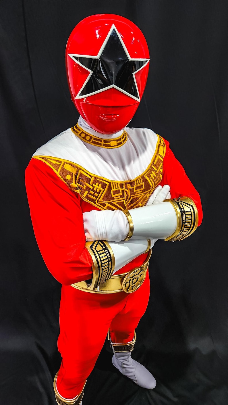 Red Zeo Power Ranger Costume [CUSTOM SIZE] for Cosplay Tokusatsu - Etsy