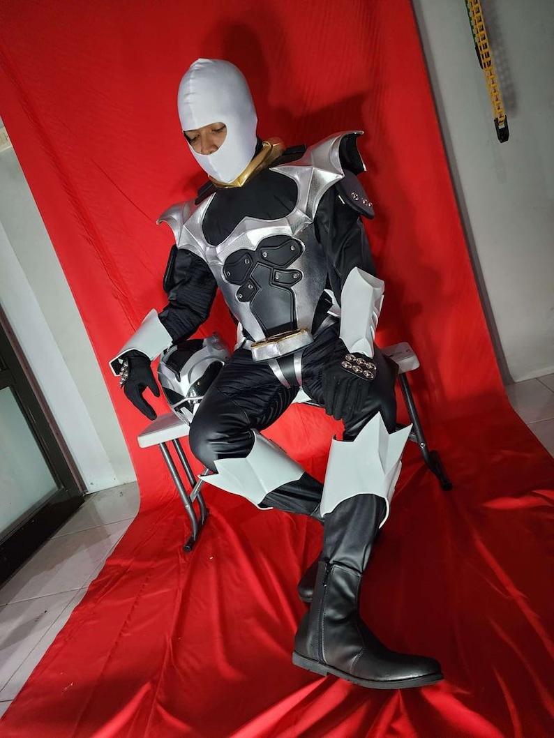 Psycho Ranger Silver Costume From Power Rangers in Space Full Body Set ...