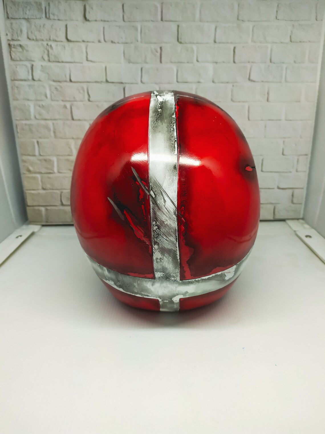 Red Lightspeed Rescue Power Ranger Helmet BATTLE DAMAGED VERSION - Etsy
