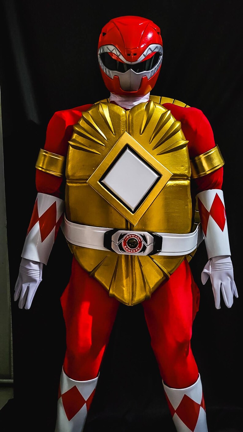 TMNT Red Ranger Costume Full Set Wearable Suit for Cosplay Tokusatsu ...