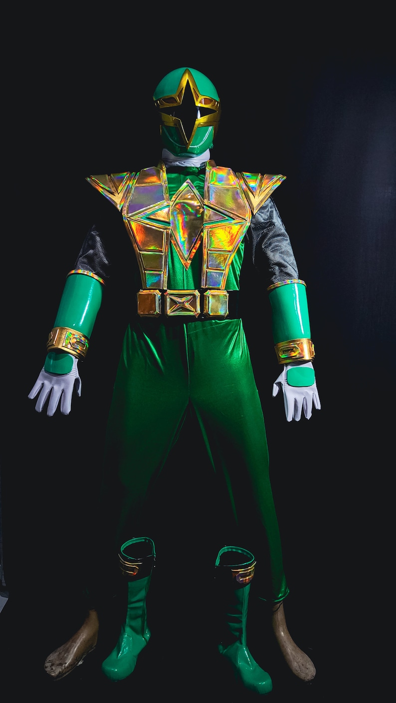 Green Samurai Ranger Ninja Storm Power Ranger Full Body Set Costume - Etsy
