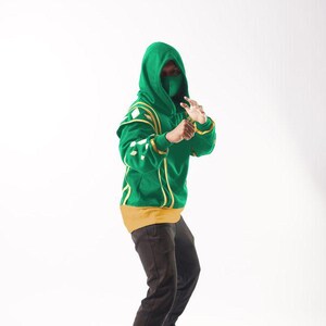 Green Ninjetti Hoodie Power Rangers – Limited Custom Drop for Cosplay ...