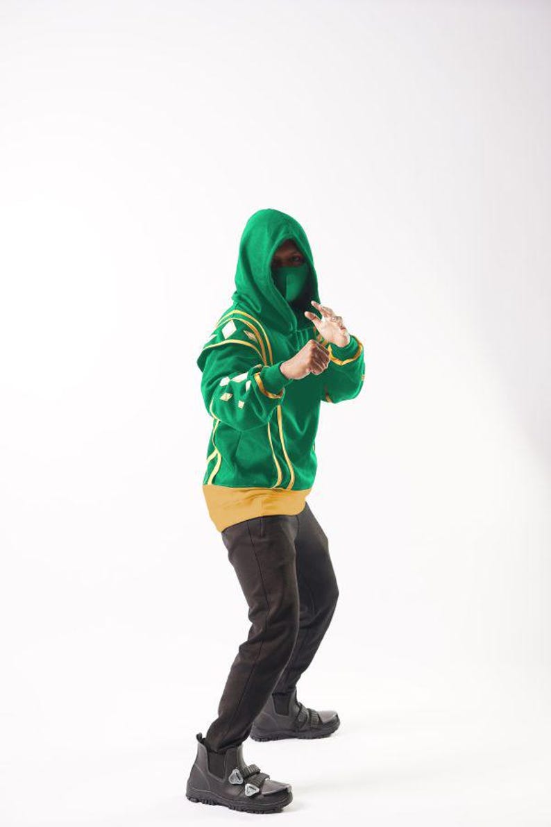 Green Ninjetti Hoodie Power Rangers – Limited Custom Drop for Cosplay ...