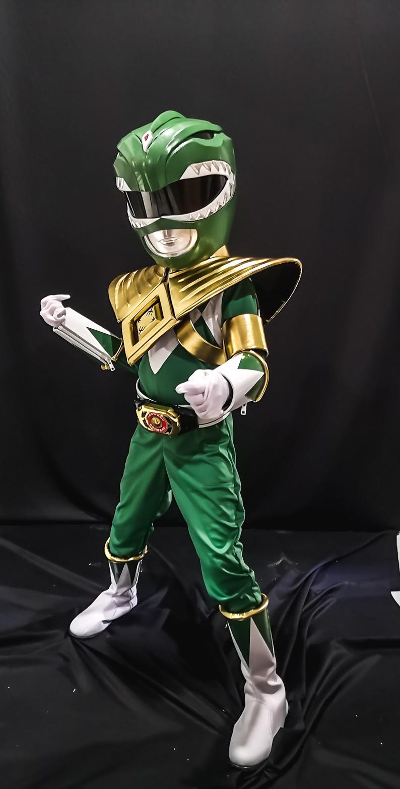 Green Ranger BITS Kids Costume Full Set [CUSTOM SIZE] - Etsy