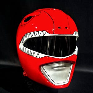 MMPR Red Ranger Helmet [CUSTOM SIZE] - Etsy