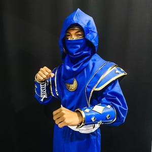 Blue Ninjetti Costume Power Ranger CUSTOM SIZE Full Set - Etsy