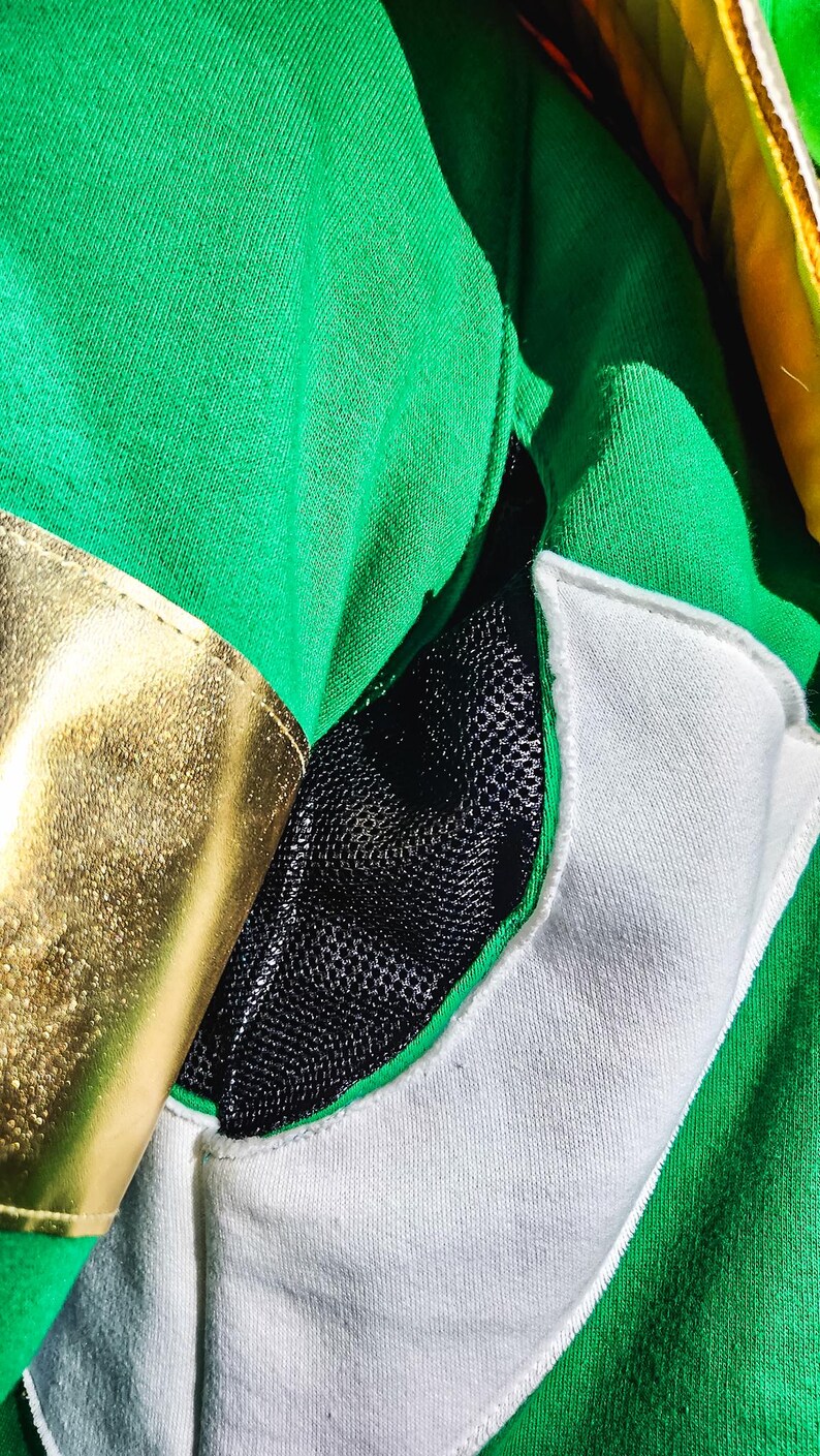 MMPR Green Hoodie Power Ranger [CUSTOM SIZE] - Etsy