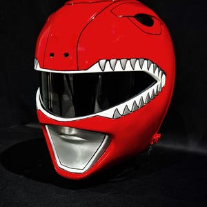 MMPR Red Ranger Helmet [CUSTOM SIZE] - Etsy