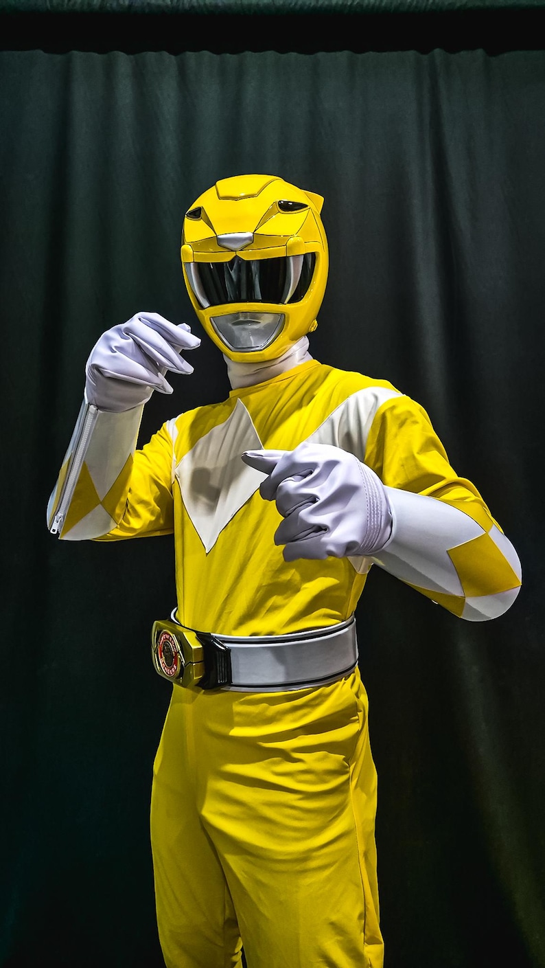 MMPR Yellow Power Ranger Costume [CUSTOM SIZE] - Etsy