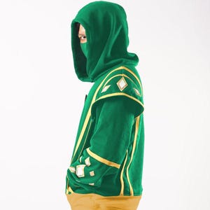 Green Ninjetti Hoodie Power Rangers – Limited Custom Drop for Cosplay ...