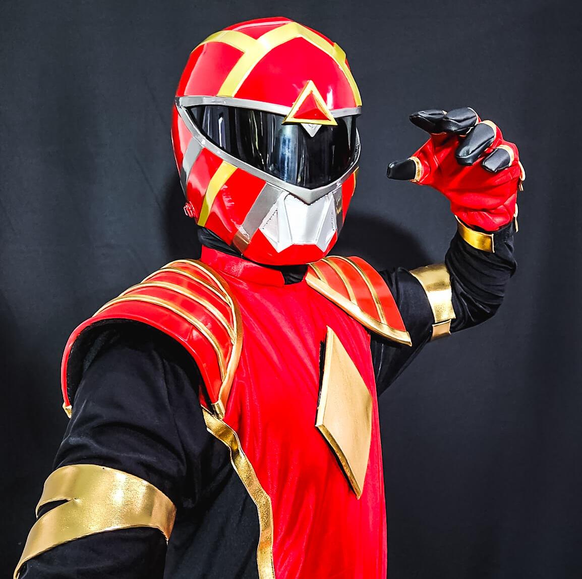 Red Omega Ranger Costume Wearable Suit for Cosplay Tokusatsu - Etsy