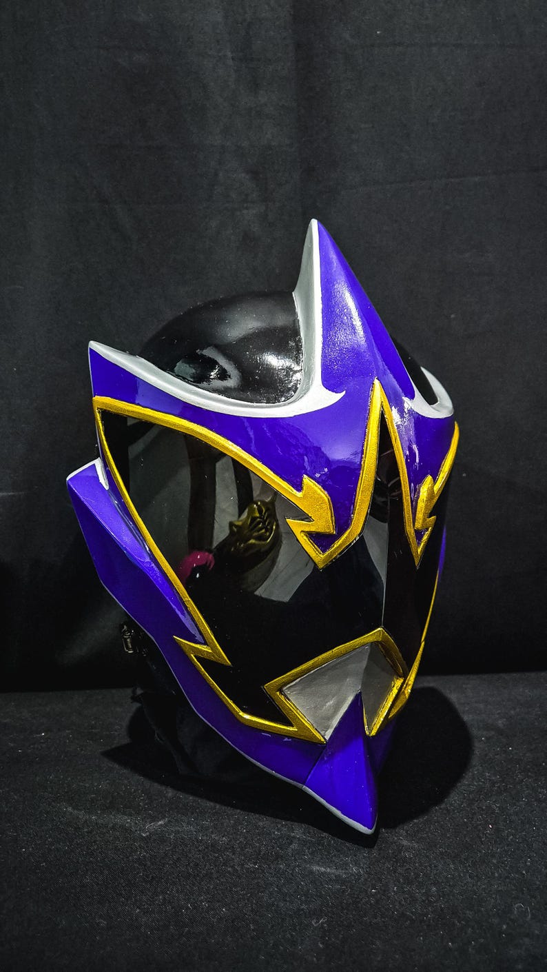 Purple Koragg Power Ranger Helmet [CUSTOM SIZE] - Etsy