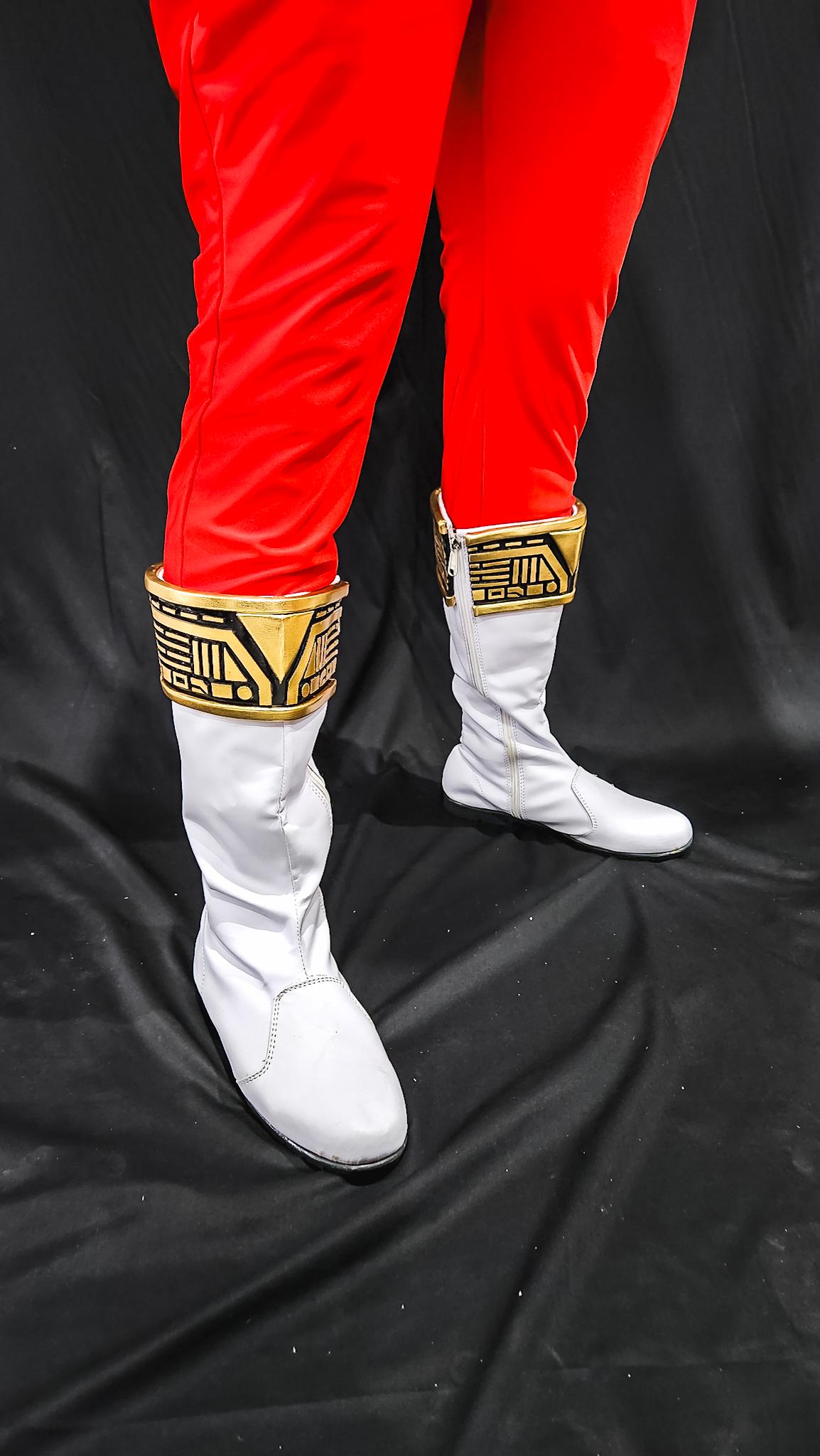 Red Zeo Power Ranger Full Body Set Costume Wearable Suit for Tokusatsu ...