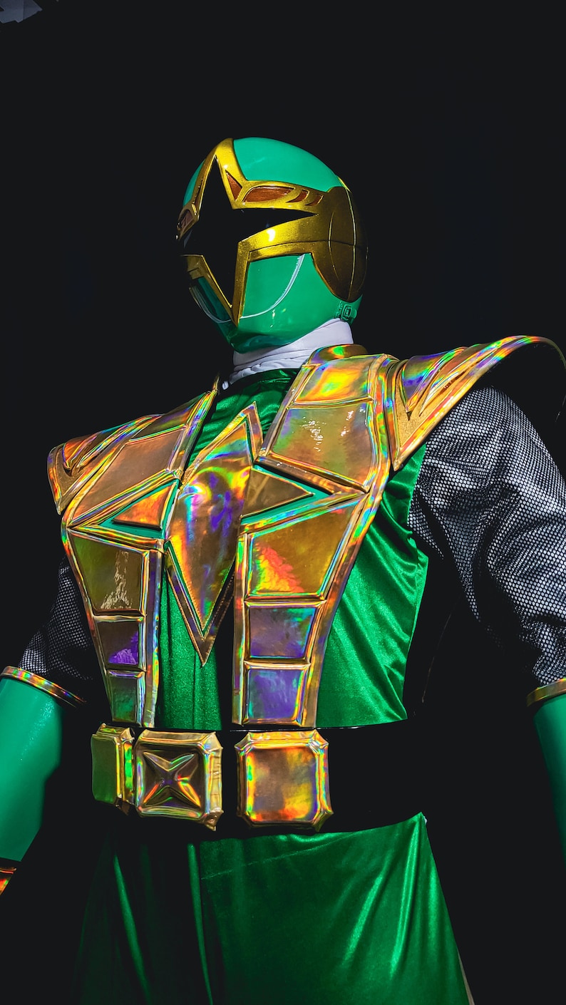 Green Samurai Ranger Ninja Storm Power Ranger Full Body Set Costume - Etsy