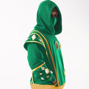 Green Ninjetti Hoodie Power Rangers – Limited Custom Drop for Cosplay ...