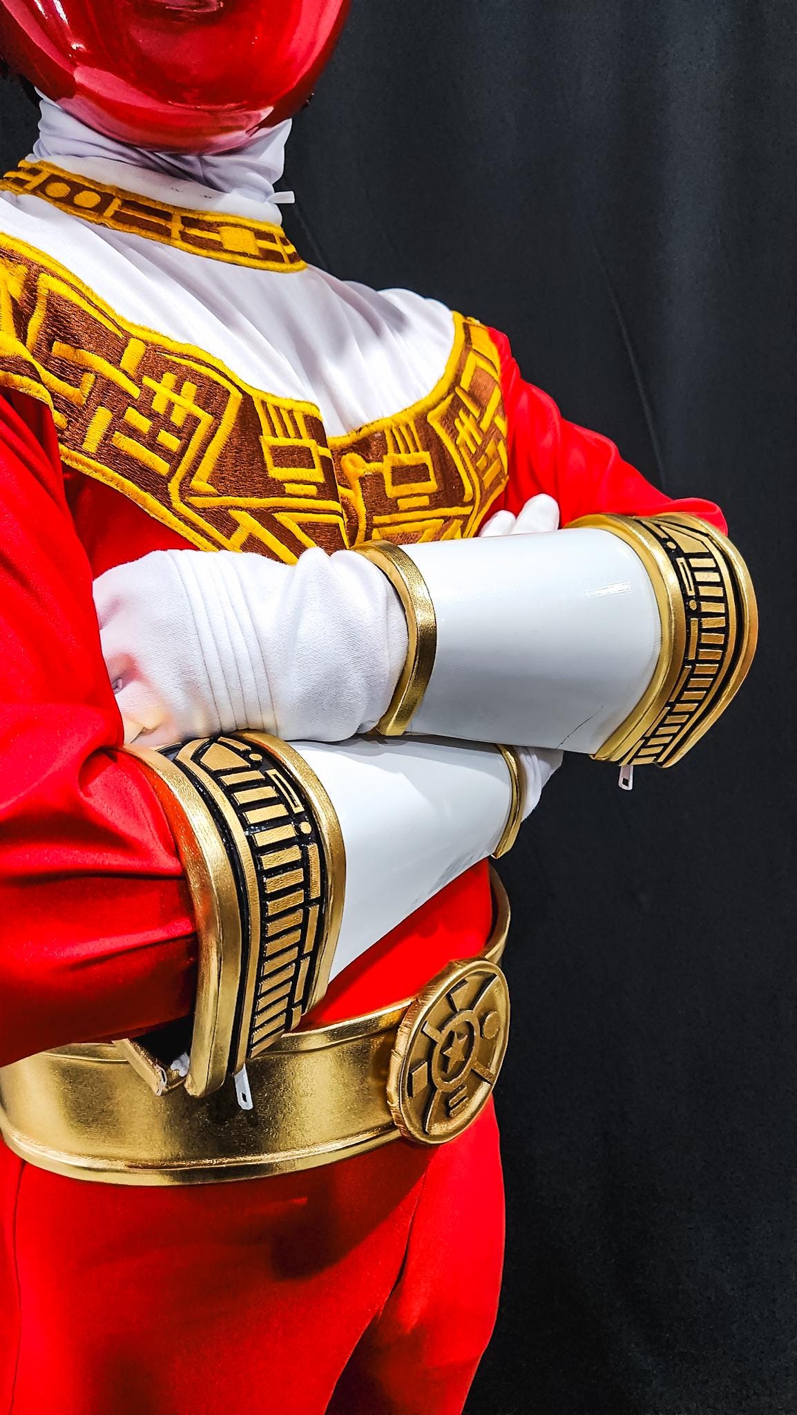 Red Zeo Power Ranger Full Body Set Costume Wearable Suit for Tokusatsu ...