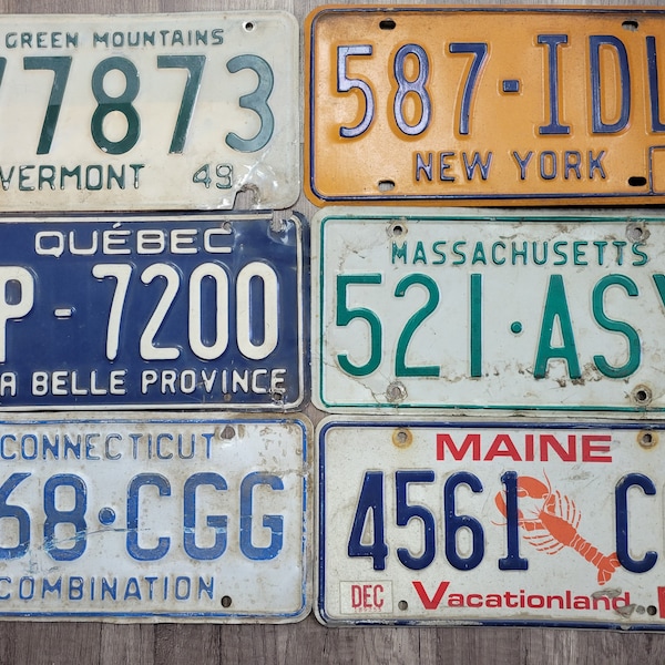 Vintage License Plates - Etsy