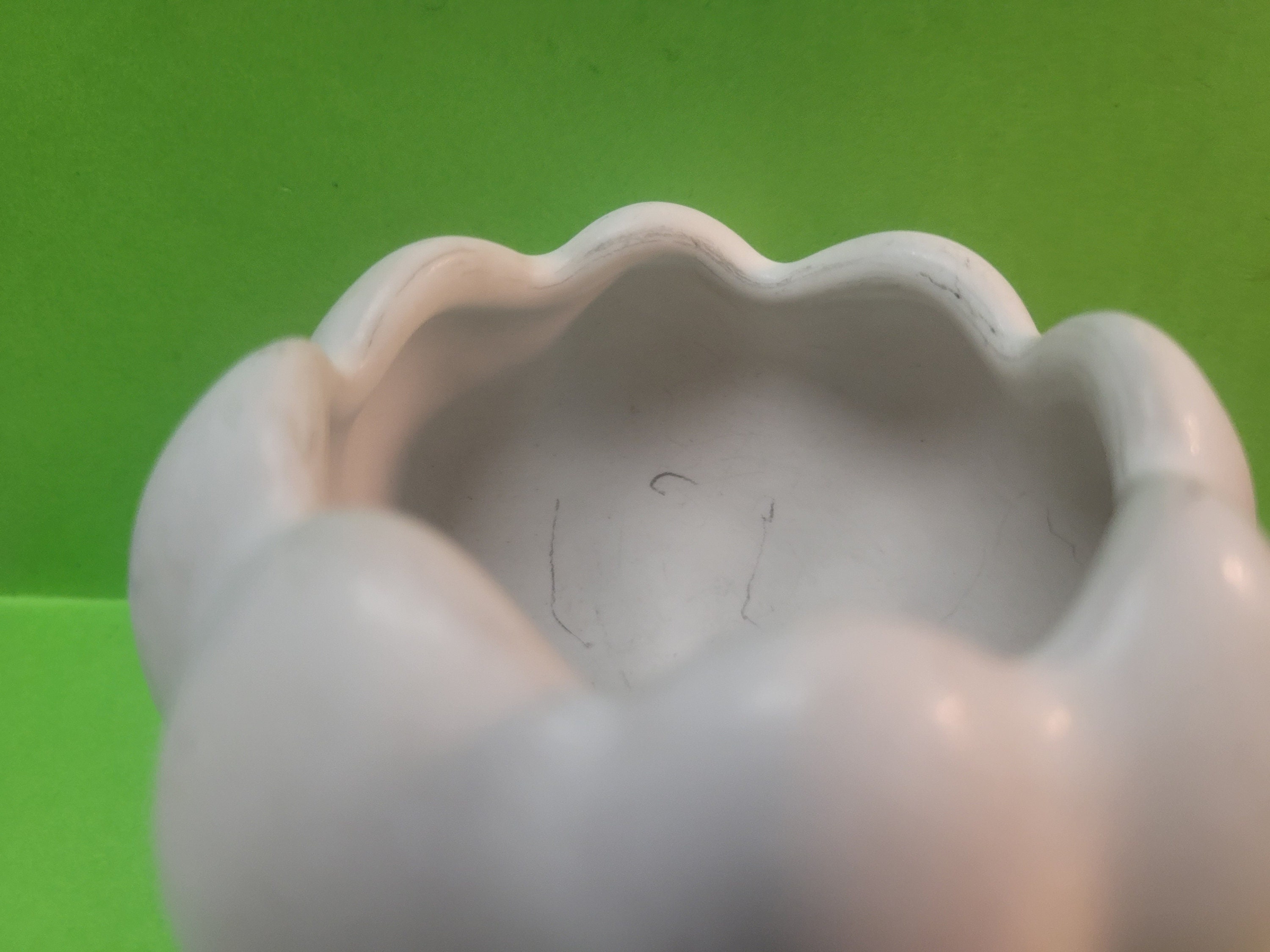 White Van Briggle Lotus Pottery Signed - Etsy