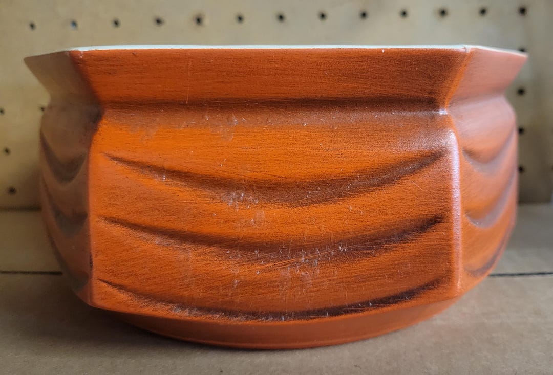 Mid Century Modern Floraline/mccoy Made in U.S.A. Burnt Orange Planter ...