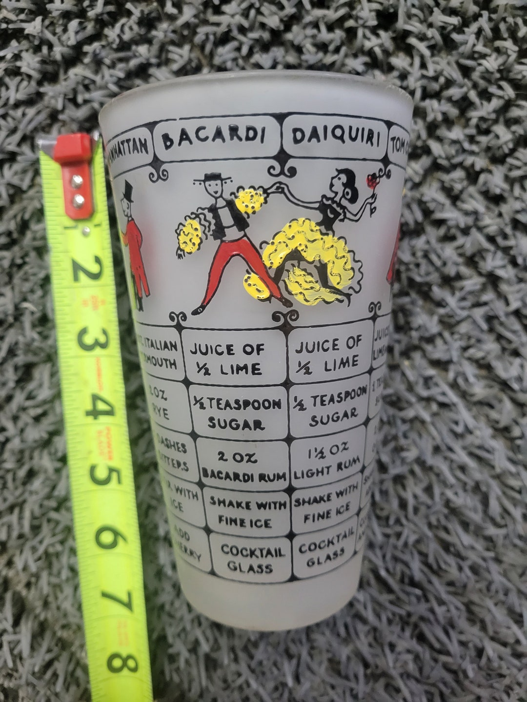 Vintage Barware Measuring/recipe Glass - Etsy