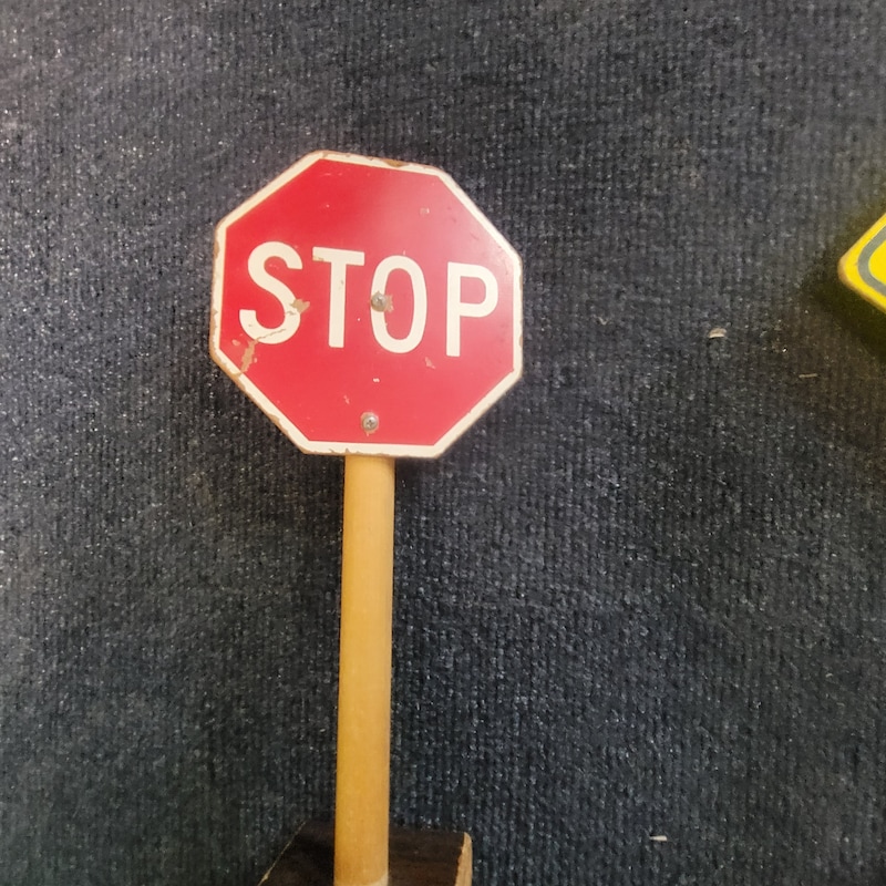 Vintage Stop Sign - Etsy