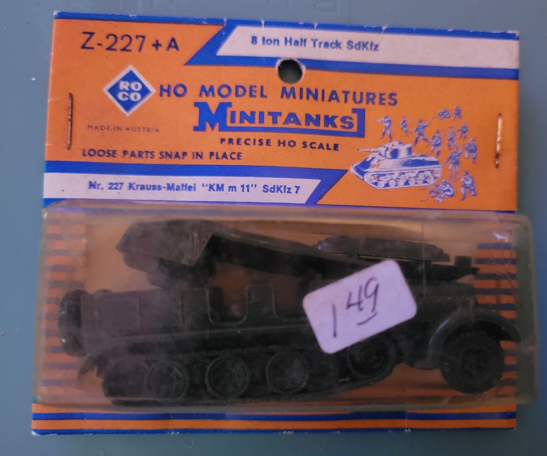 Roco-ho Model Miniature Z-227 * Ton Half Track German Tank - Etsy