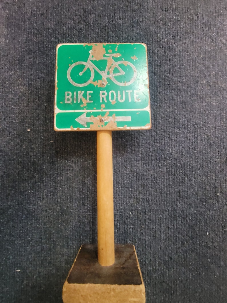 Bike Route Sign - Etsy