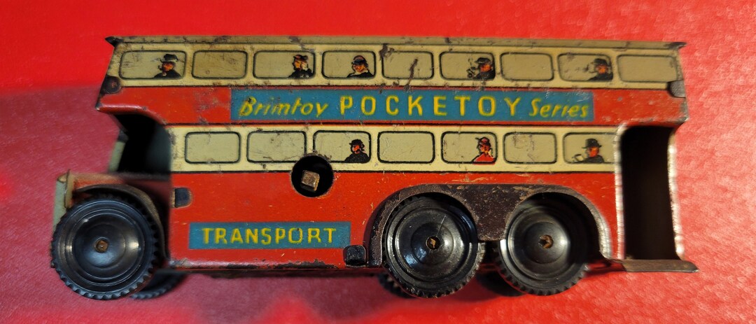 Vintage Wells Brimtoy Pocketoy Series Model 576 Trolley Bus - Etsy