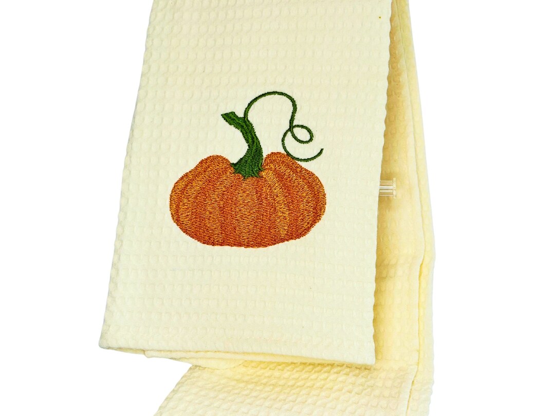 Cinderella Pumpkin Waffle Weave Kitchen Towel - Etsy